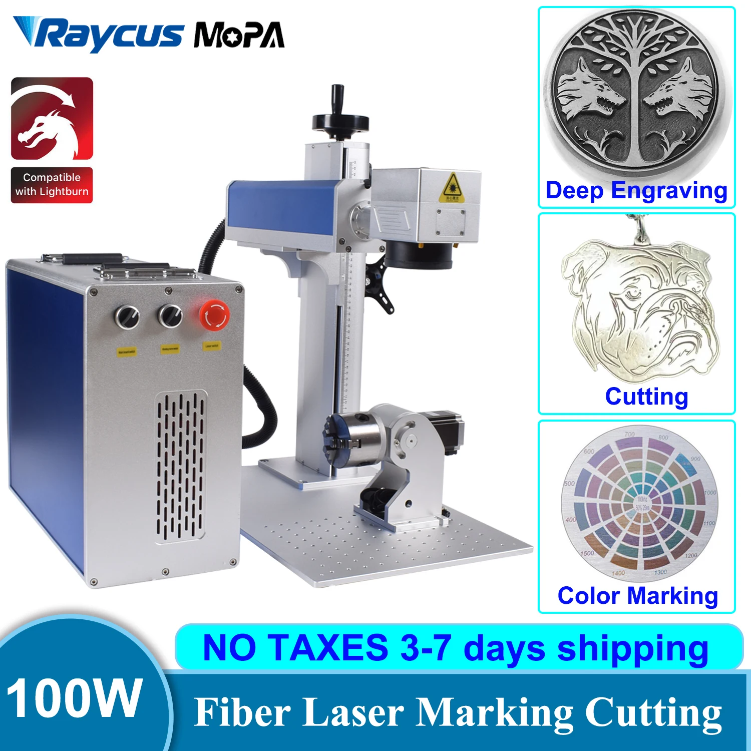 Raycus-Mopa-Faser-Laser-beschriftung-maschine-100w-Laser-gra-vierer ...