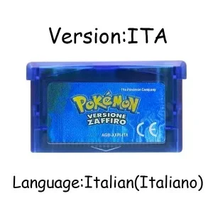 GBA Game Series 32 Bit Video Game Cartridge Console Card Emerald Ruby ...