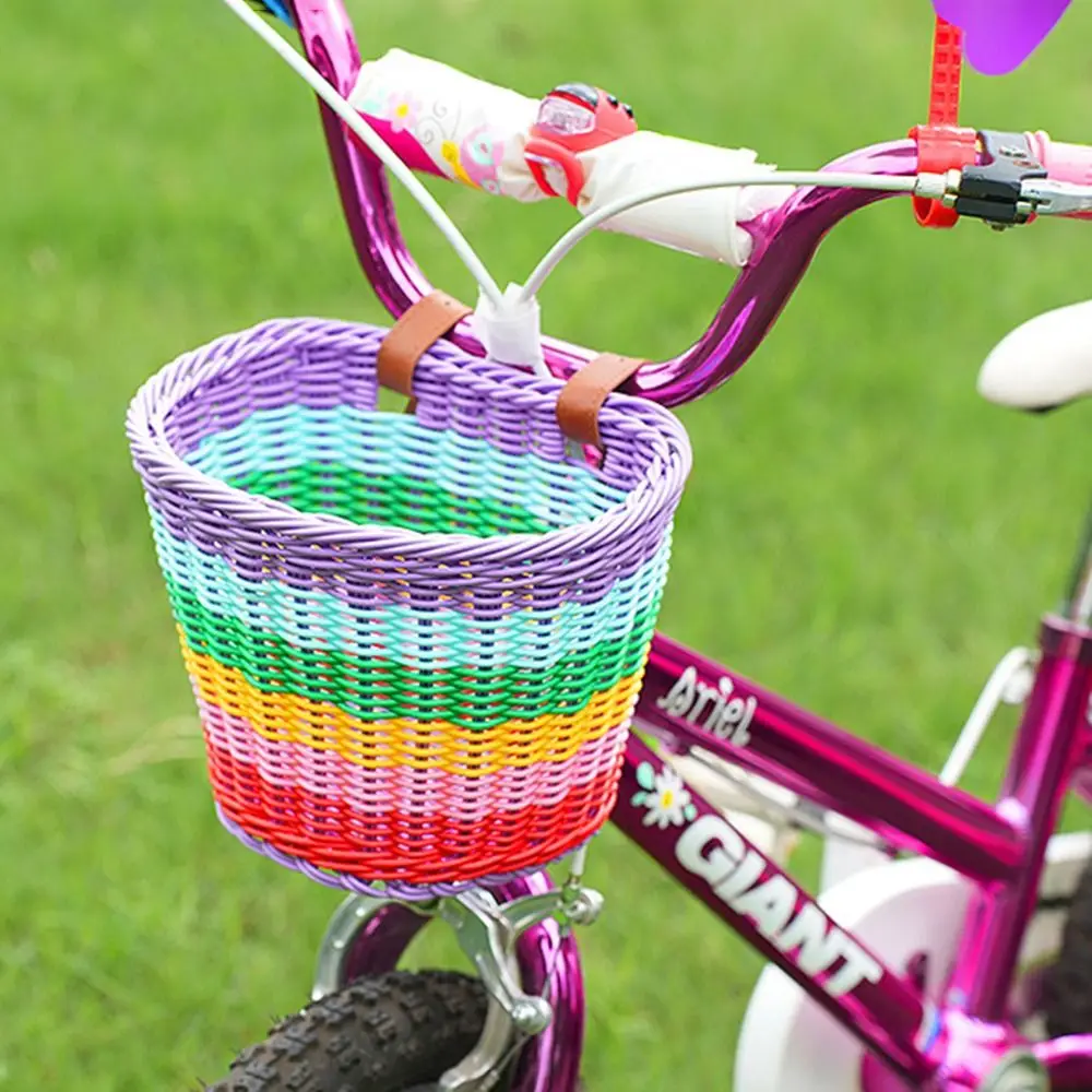 Colorful-Rattan-Bicycle-Basket-Handwoven-Waterproof-Bike-Woven-Baskets ...