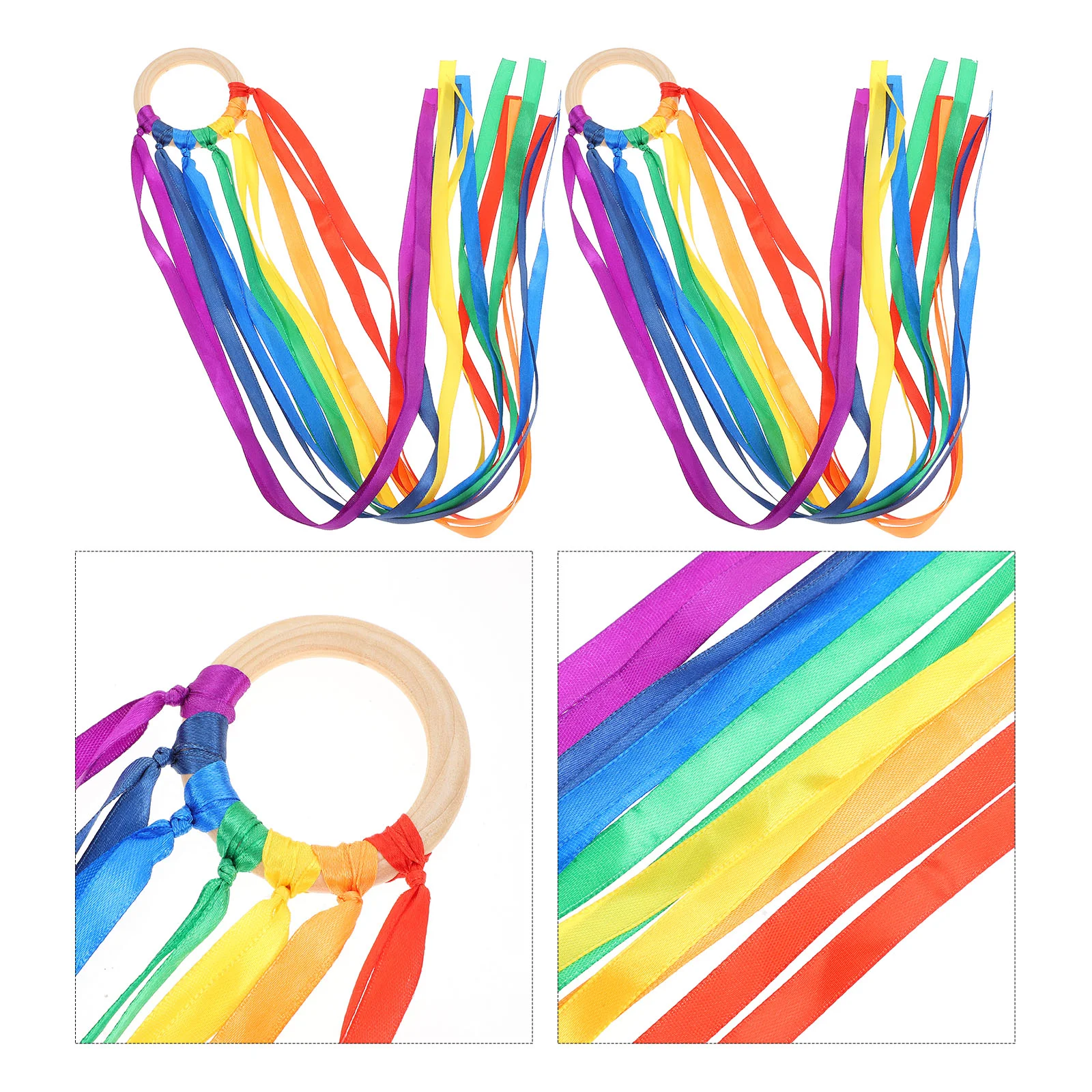 2-Pcs-Children-s-Rainbow-Ribbon-Baby-Sensory-Plaything-Toys-Handheld ...