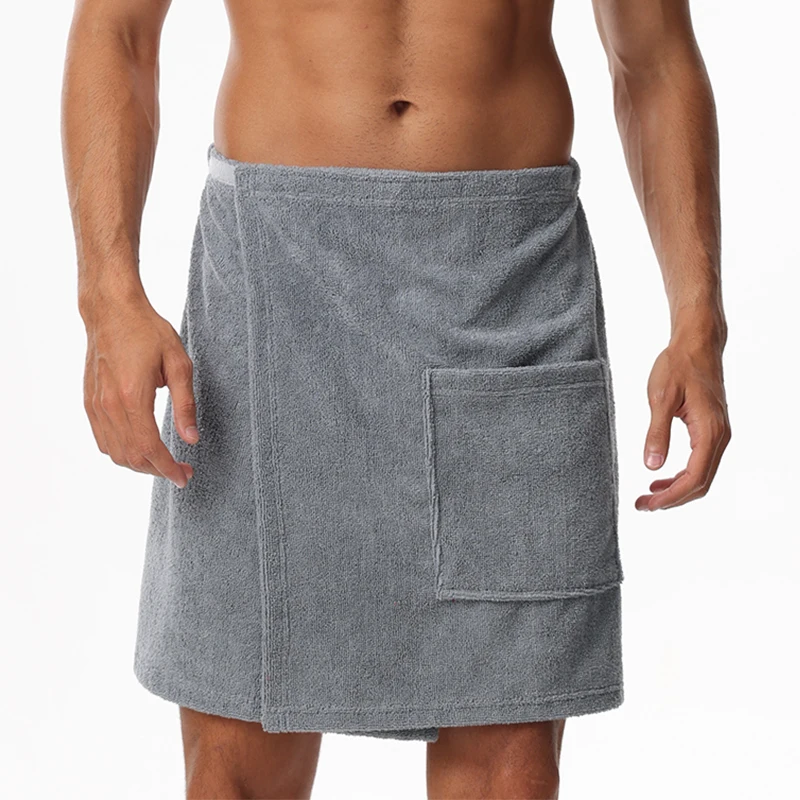 Men-s-Wearable-Bath-Towel-with-Magic-Stickers-and-Pockets-for-Sauna-and ...