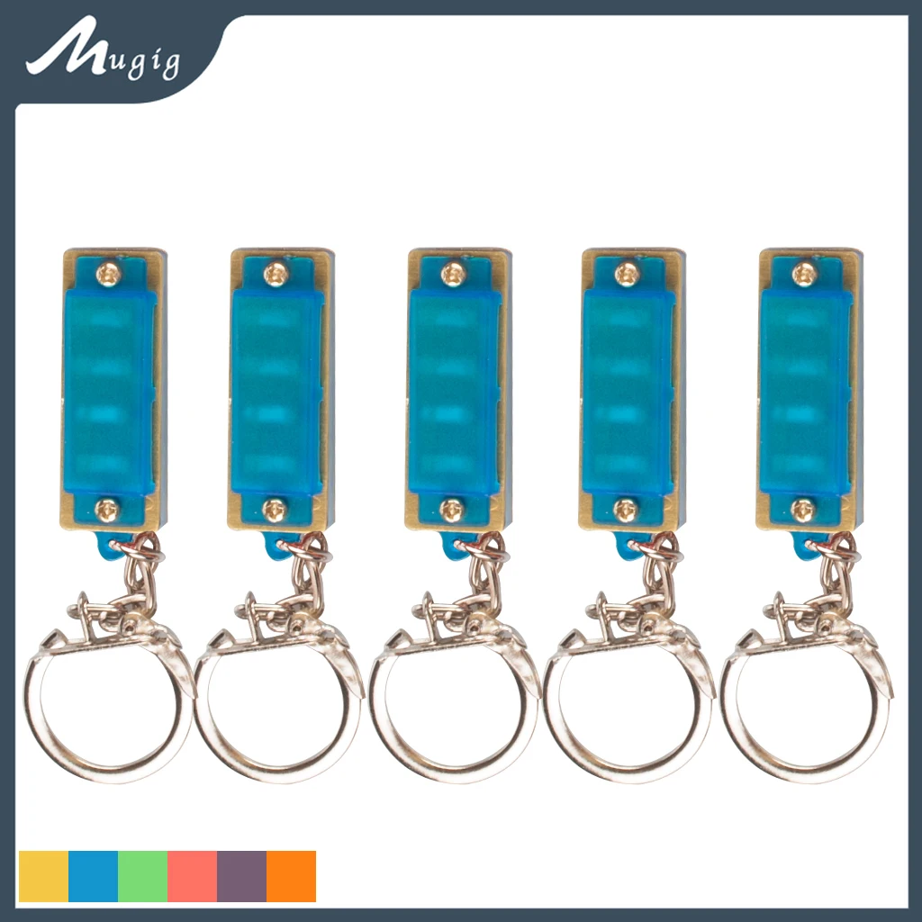 Mugig 5PCS Cute Mini Harmonica 4 Hole 8 Tone Children's Musical ...