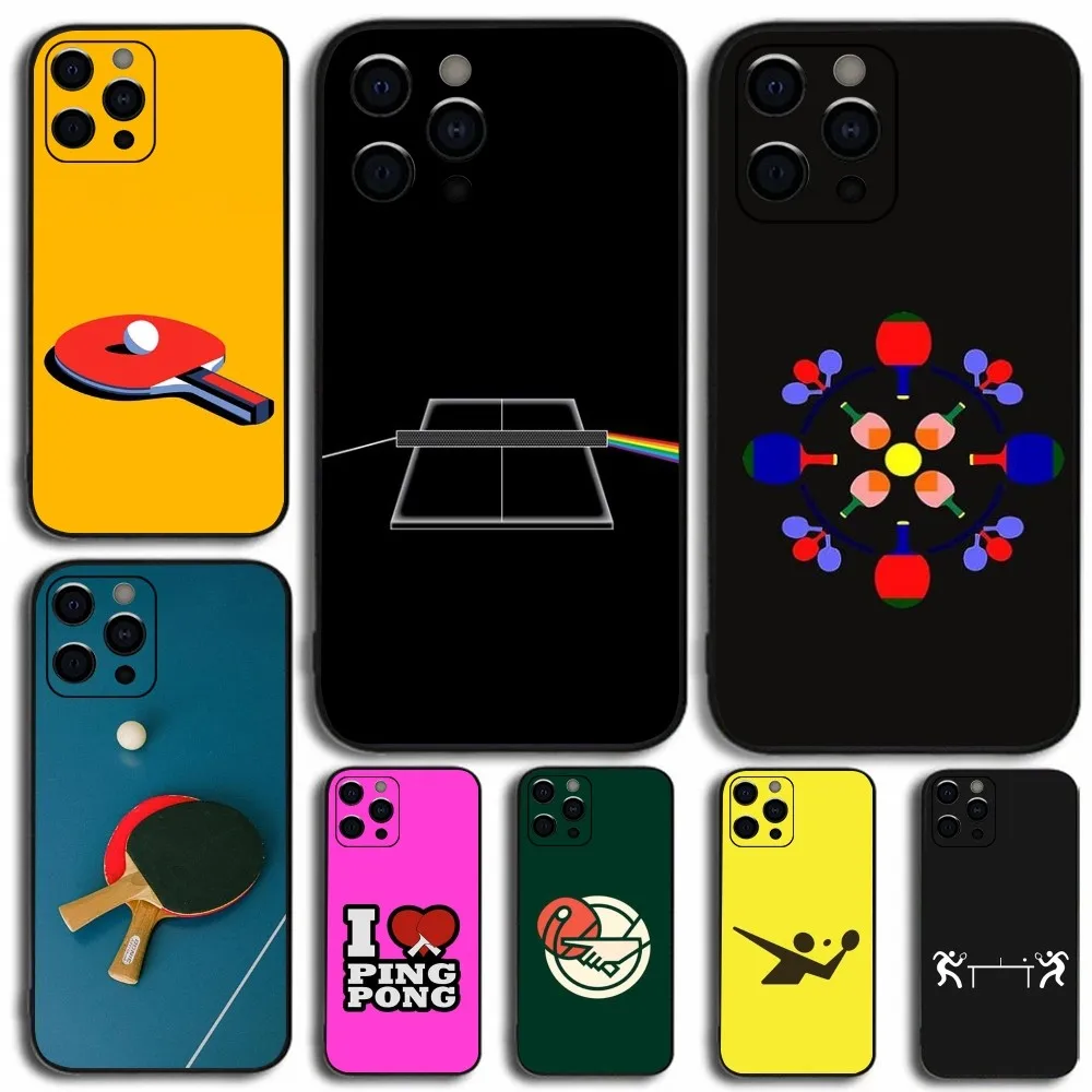 Table Tennis Racket Ping Pong Phone Case For Apple iPhone 15,14,13,12 ...