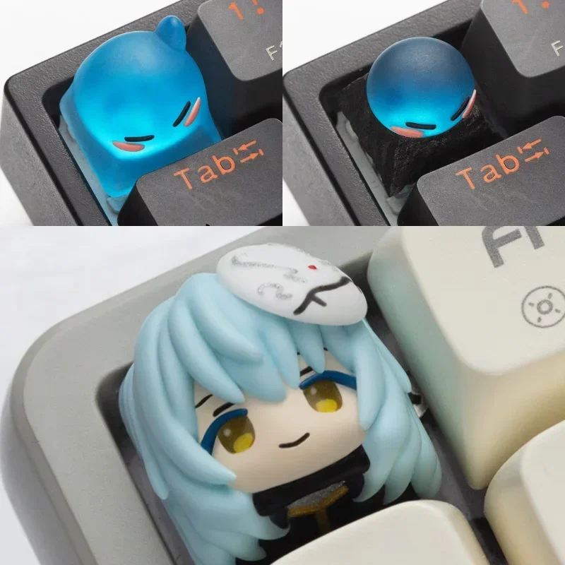 Mucus-Keycaps-Cute-Slime-Rimuru-Tempest-Keyboard-Caps-Custom-Resin ...