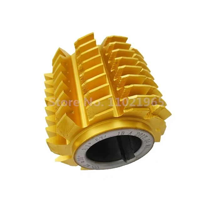 HSS 6542 PA20° Gear Hobs Gear Milling Cutter Gold Color M1 M1.5 M1.25 ...