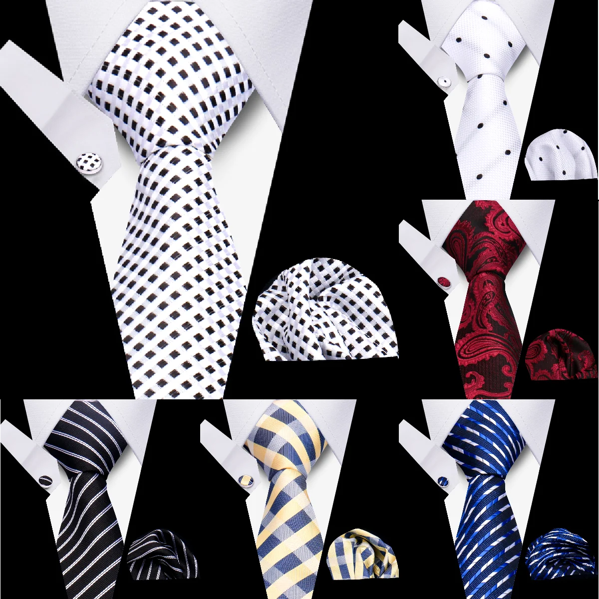 Regalos-elegantes-a-la-moda-para-hombre-corbata-a-rayas-con-puntos-de ...