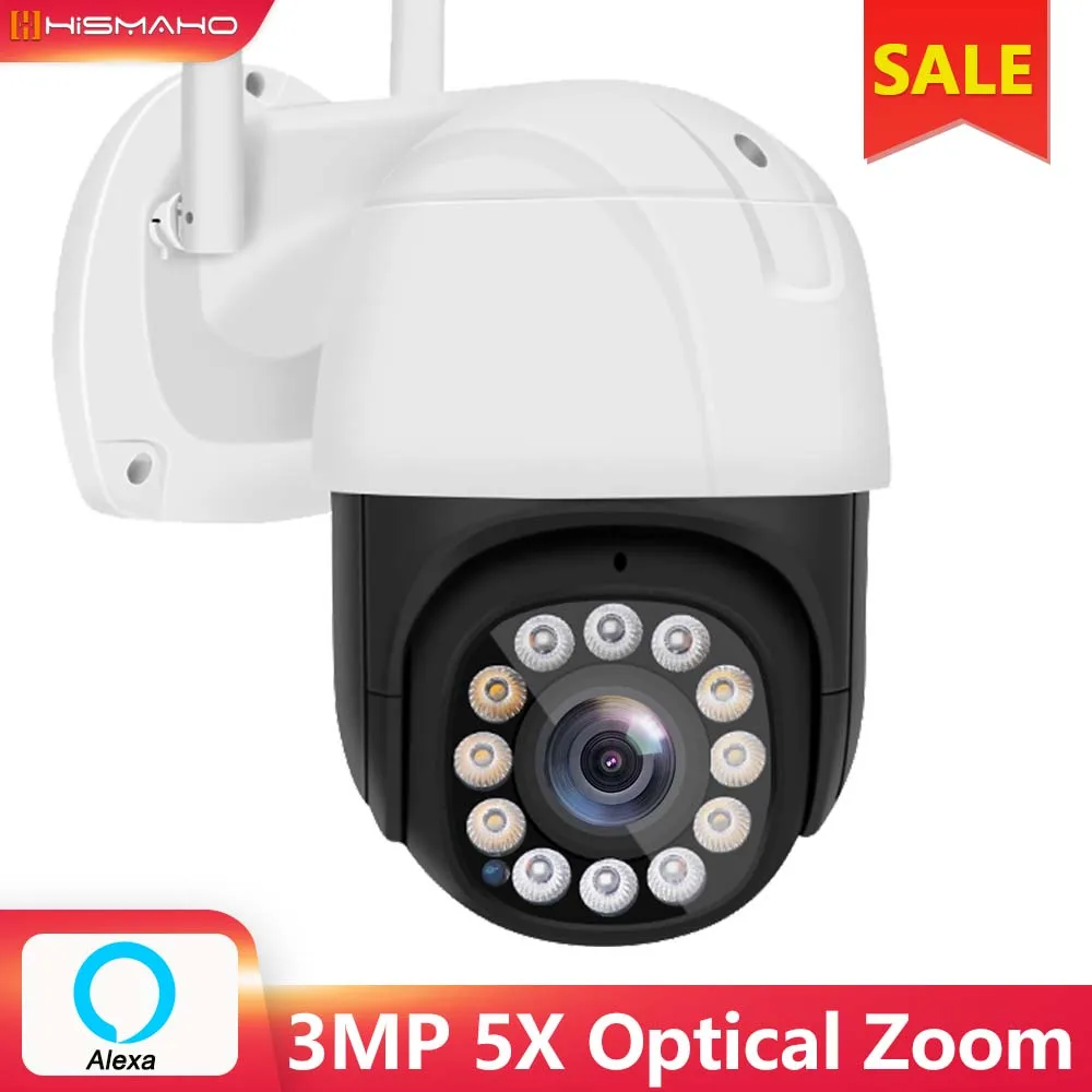 3MP-IP-Camera-5X-Optical-Zoom-WiFi-Outdoor-PTZ-Security-Protection-CCTV ...