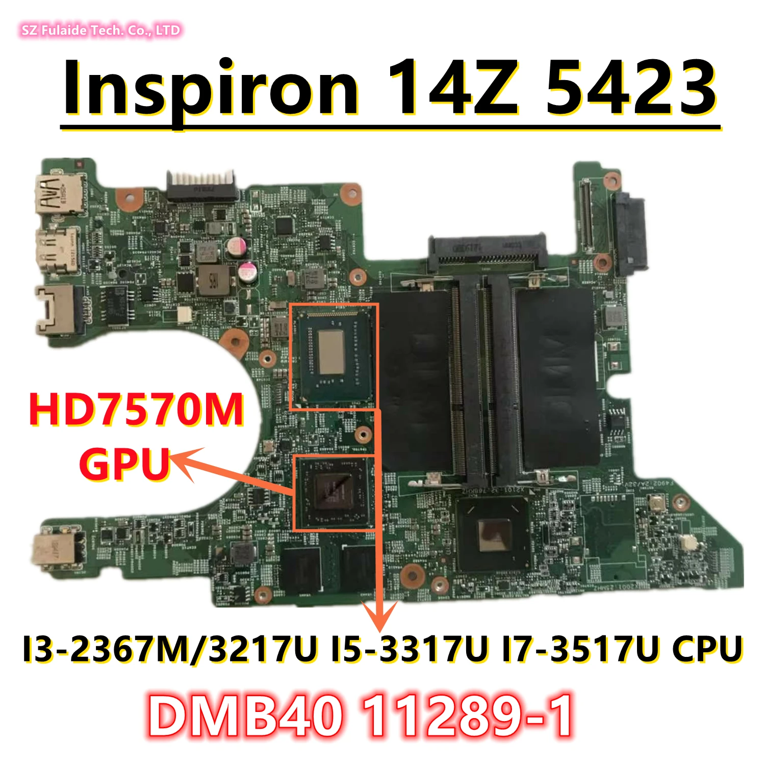 CN-028F69-067CG0-For-dell-Inspiron-14Z-5423-Laptop-Motherboard-With-I3 ...