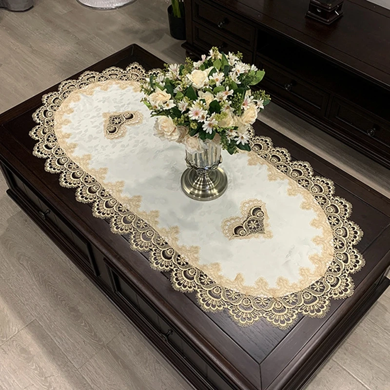 Tablecloth Oval Dining Table | Lace Tablecloth Oval Table | Tablecloths ...