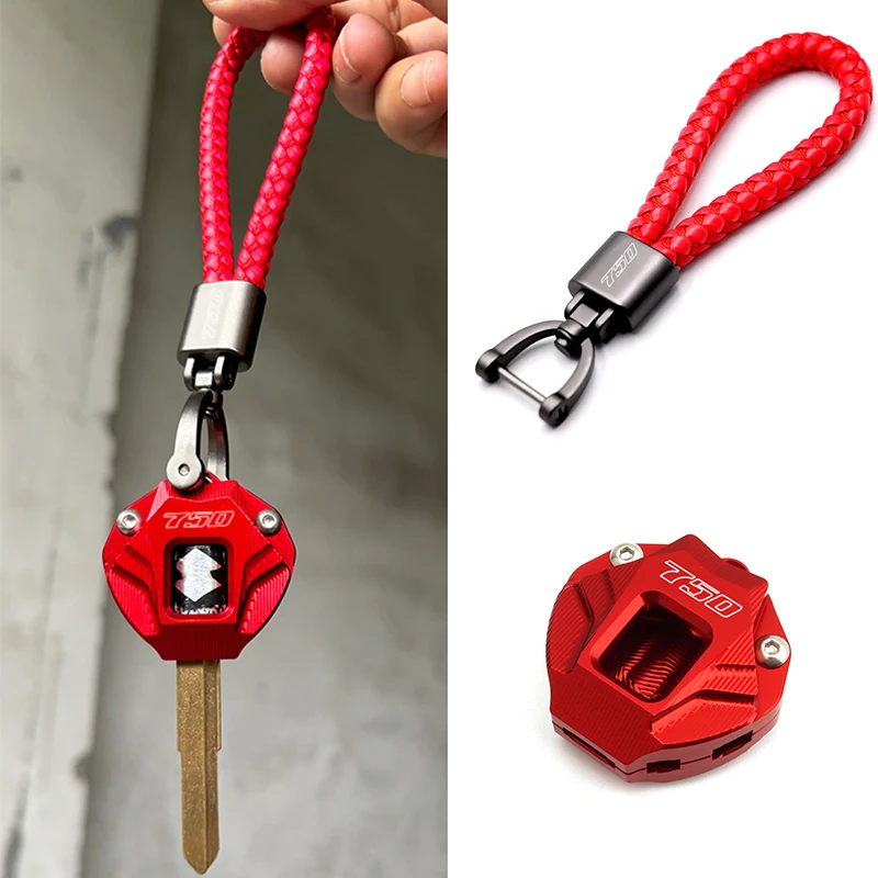 CNC-Motorcycle-Key-Cover-Case-Key-Shell-and-Key-Chain-Keyring-For ...