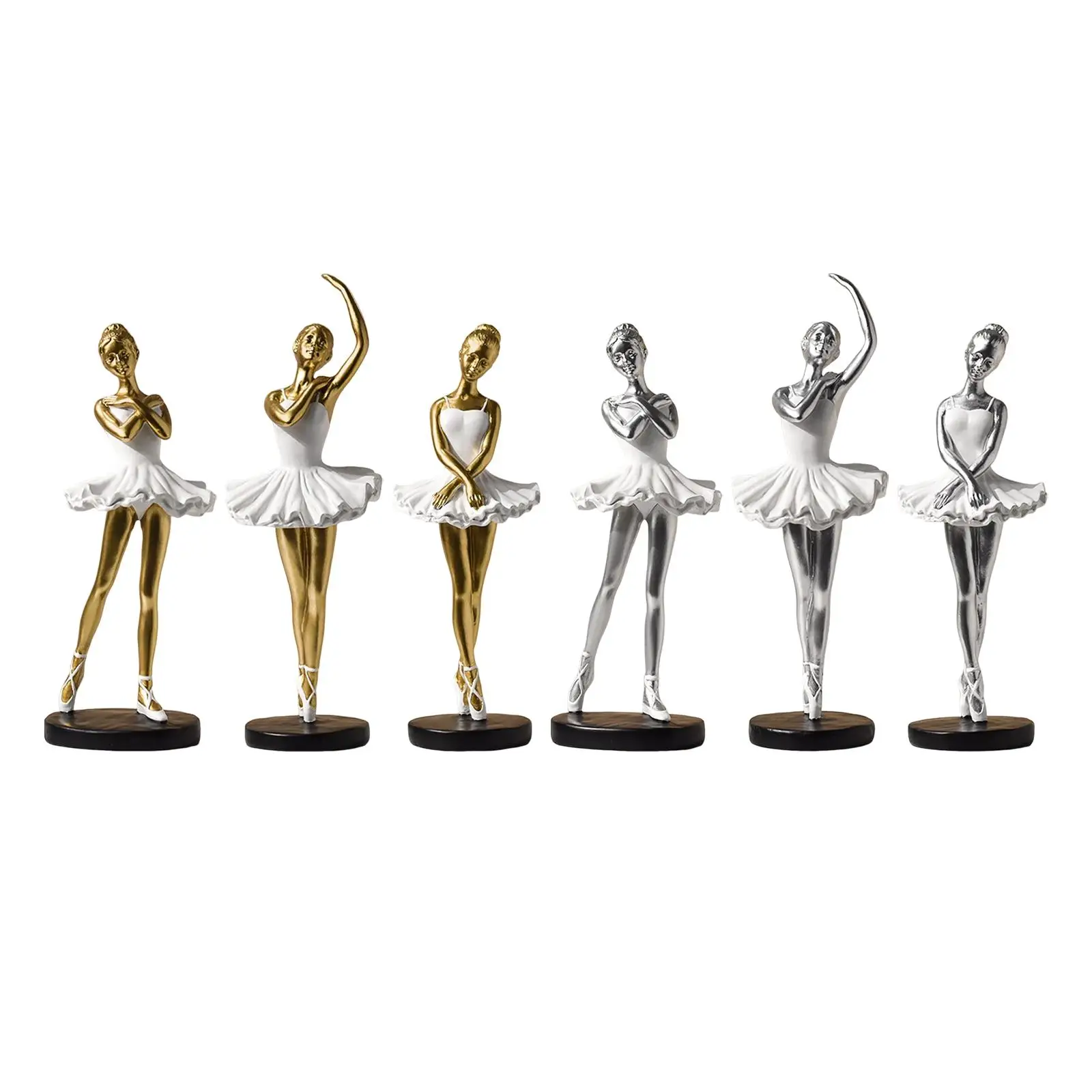 Ballet Dancer Sculpture Collection Home Resin Girl Figure Ballerina ...