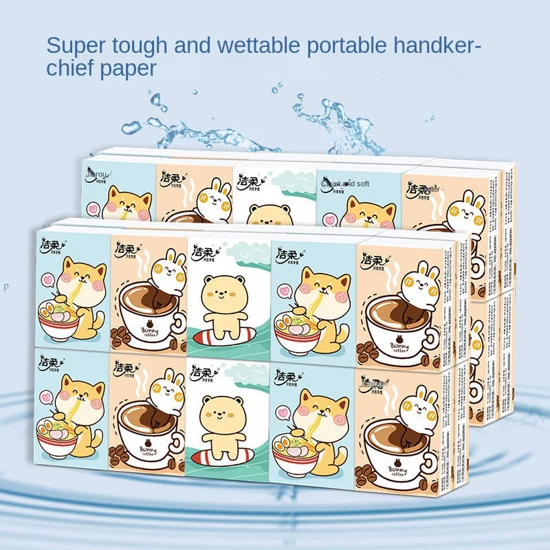 Cartoon-Handkerchief-Paper-Small-Package-of-Cute-Three-layer-Portable ...