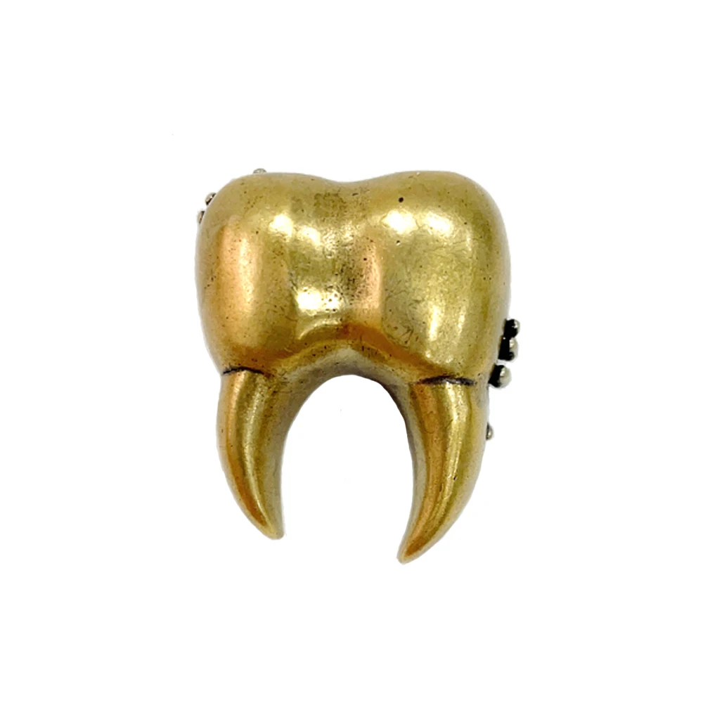 Brass-Paperweight-Big-Tooth-Skull-Novel-Outdoors-Tools-EDC-Desk ...