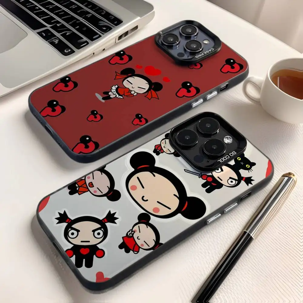 Pucca Cute Love Phone Case For iPhone 16,15,14,13,12,11,8,7,Pro,Max ...