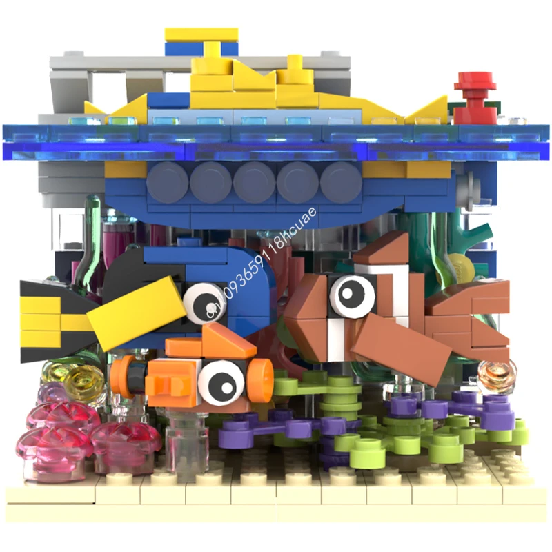 435pcs MOC Fairy Taleland Nemo Submarine Voyage Disneying Model ...