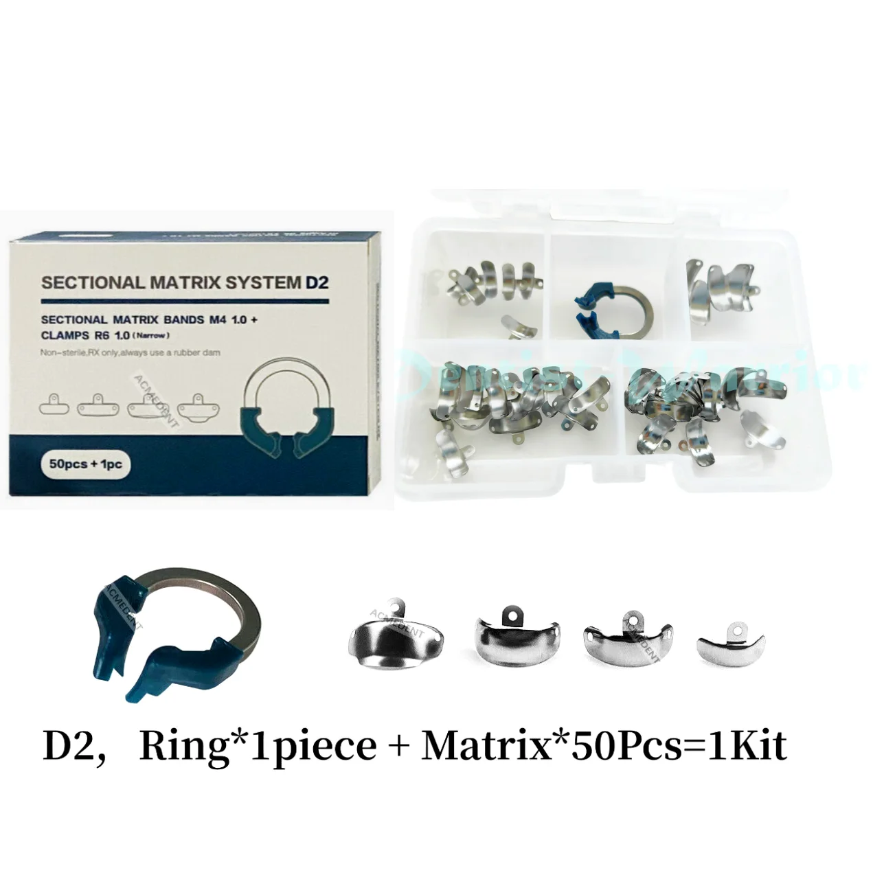 Dental-Sectional-Matrix-Narrow-Ring-Titanium-Clamp-Fit-Palodent-Plus ...