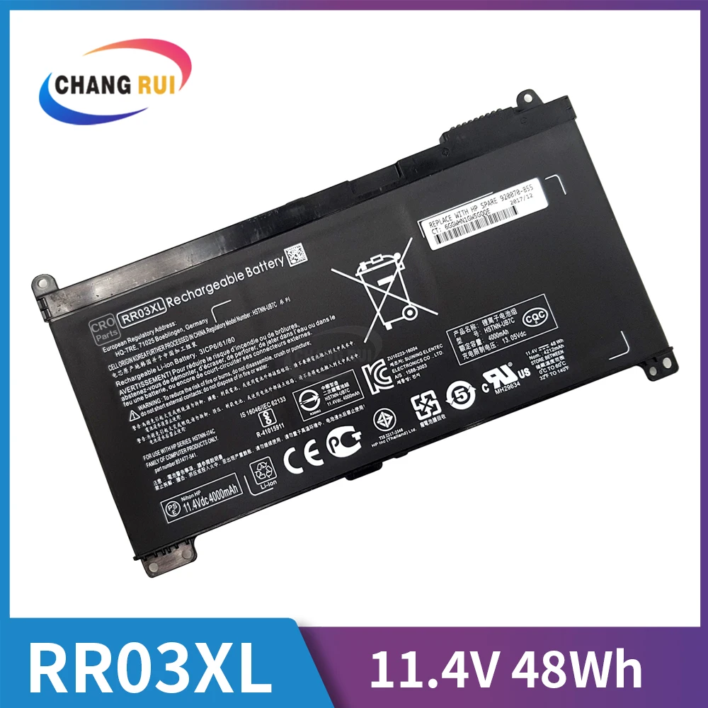 CRO RR03XL 48Wh Bateria Do Portátil Para HP 851477 421 851477 541 ...