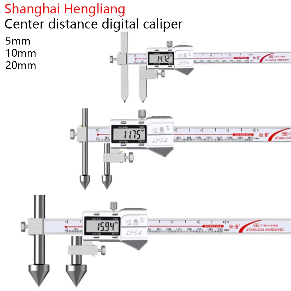 Round-hole-Center-Distance-Digital-Caliper-10mm-20mm-Cone-Probe ...