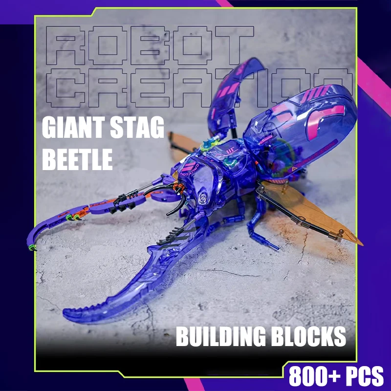 MOC-City-Technical-Giant-Stag-Beetle-Model-Building-Blocks-Mechanical ...