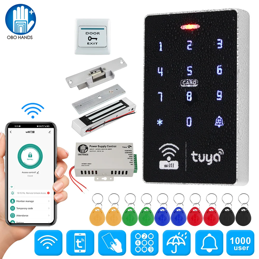 Wifi-Tuya-Door-Access-Control-System-Kit-Set-Waterproof-RFID-Keypad ...