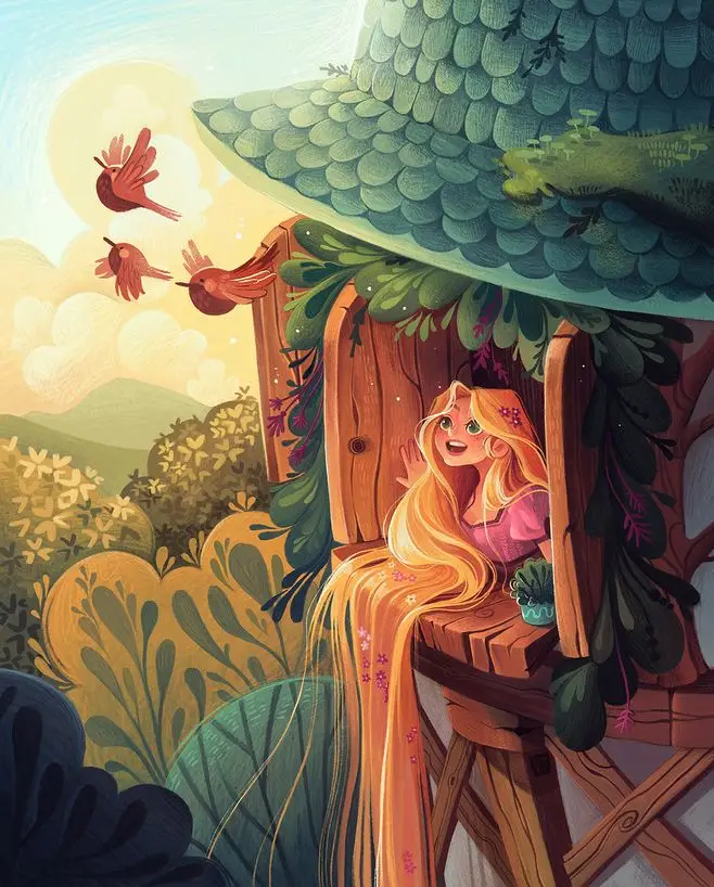 Tangled Sun Painting