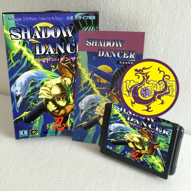 Shadow Dancer with Box and Manual Cartridge for 16 Bit Sega MD Game ...