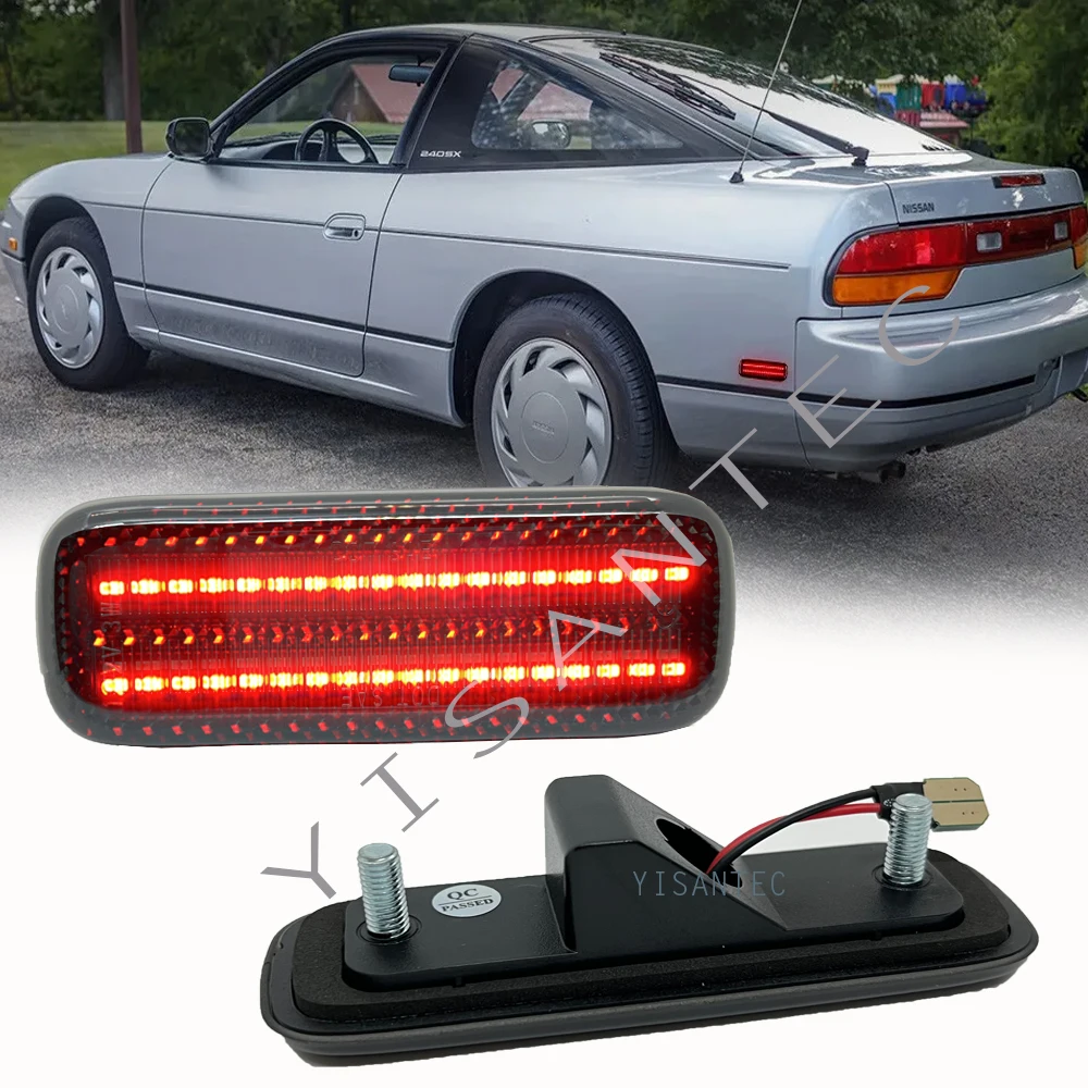 For 1989 1990-1994 Nissan 240SX S13 Rear Bumper Fender RED Parking ...