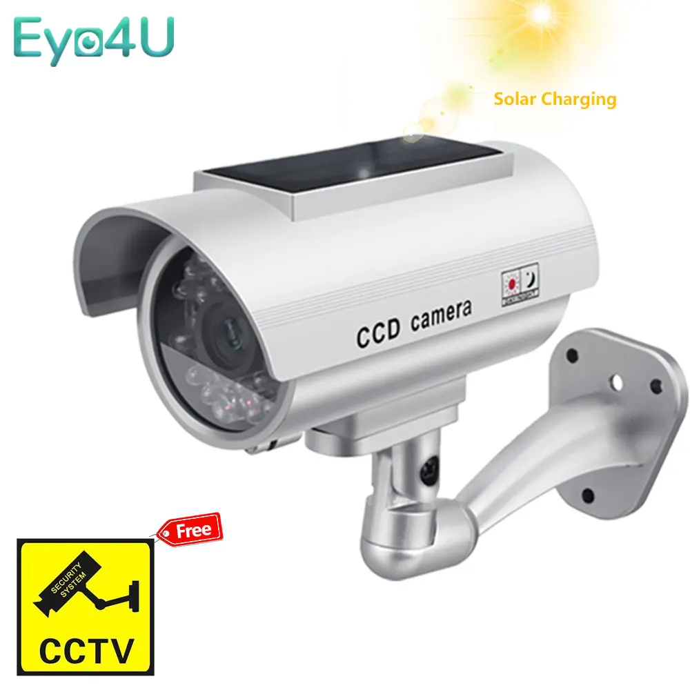 Fake Security Camera Video Surveillance | Dummy Fake Camera Solar Power ...