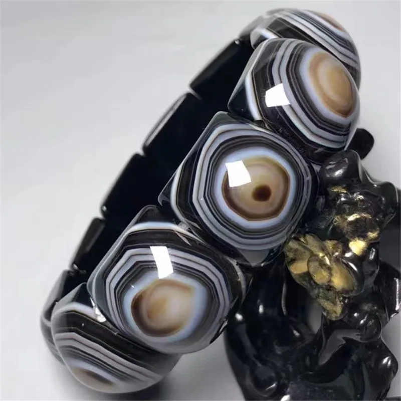 Natural-Agate-Bracelet-Elastic-Natural-Tianyan-Buddha-Bracelet-for ...