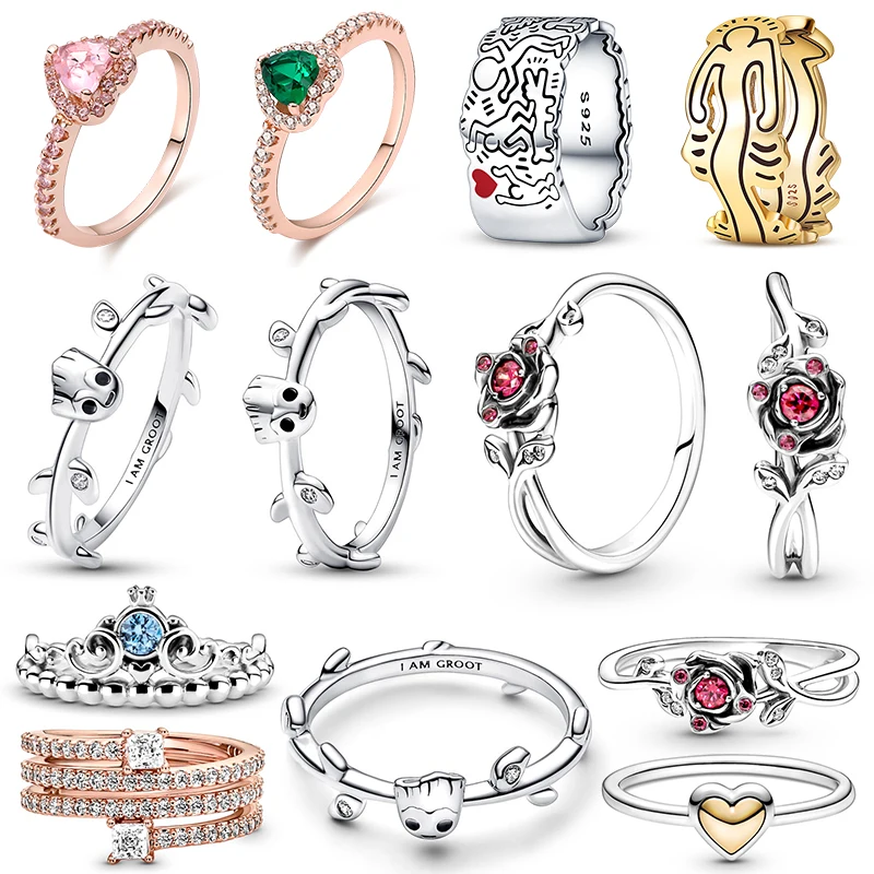 Pandora-Groot-bague-de-Portrait-de-t-te-en-argent-Sterling-925-bijou ...