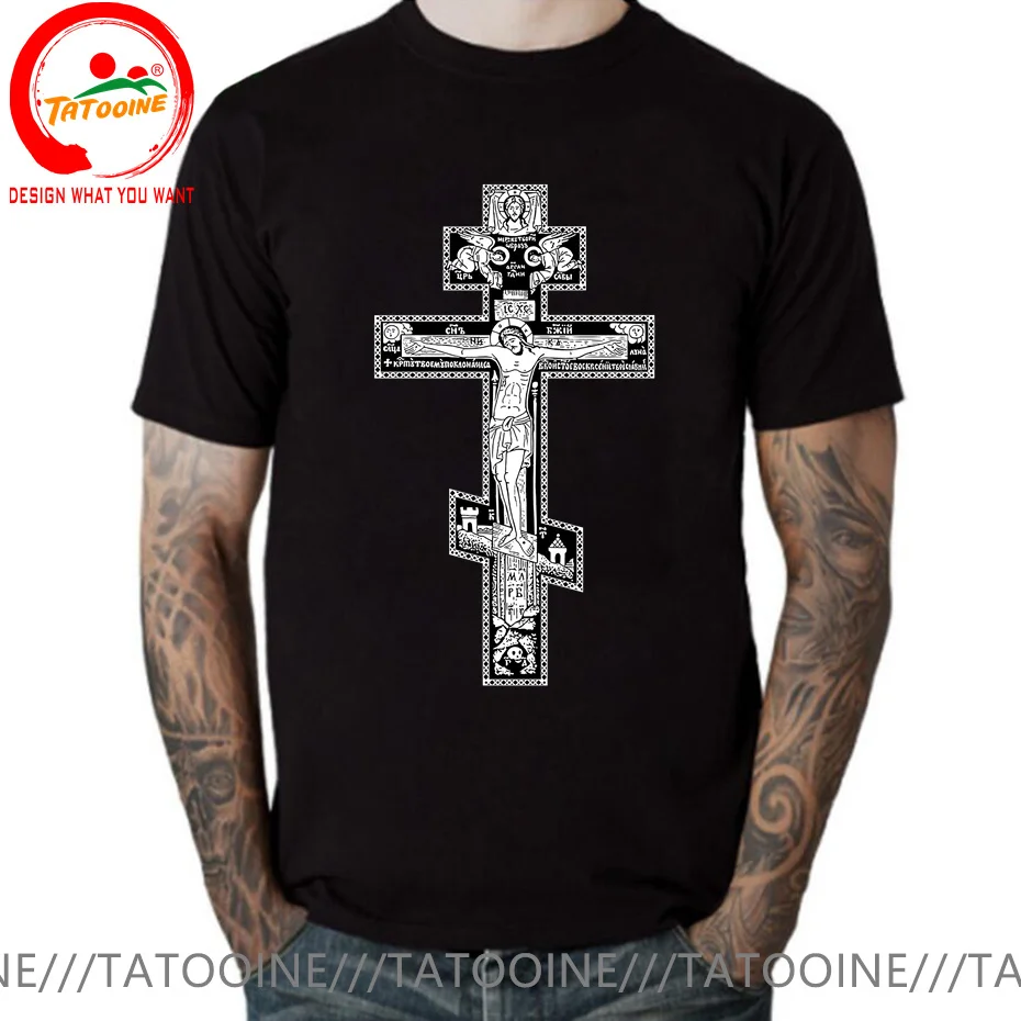 Gothic-Dark-Style-Orthodox-Cross-Jesus-Little-Angel-Male-Clothing ...