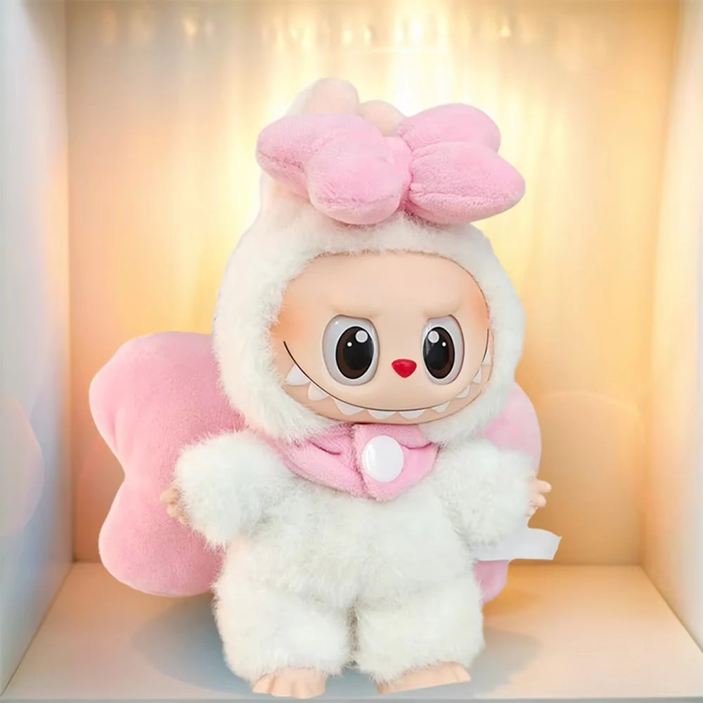 Labubu Plush Doll Cute and Lovely Bow and Wing Set Clothing Accessories ...