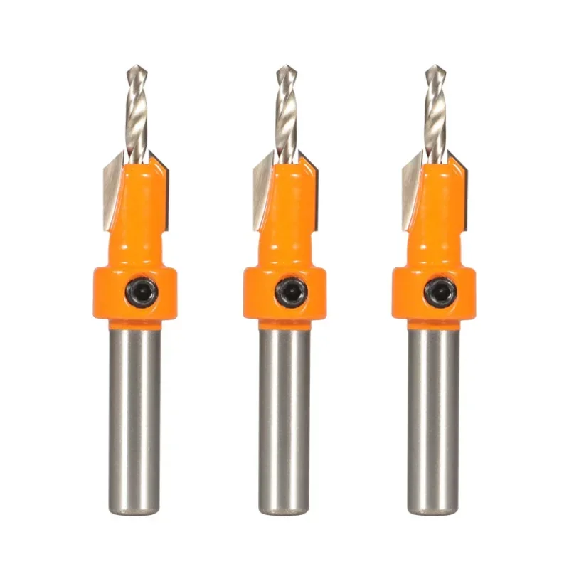 8MM-Shank-Hss-Countersink-Router-Bit-Screw-Extractor-Woodworking-Hole ...