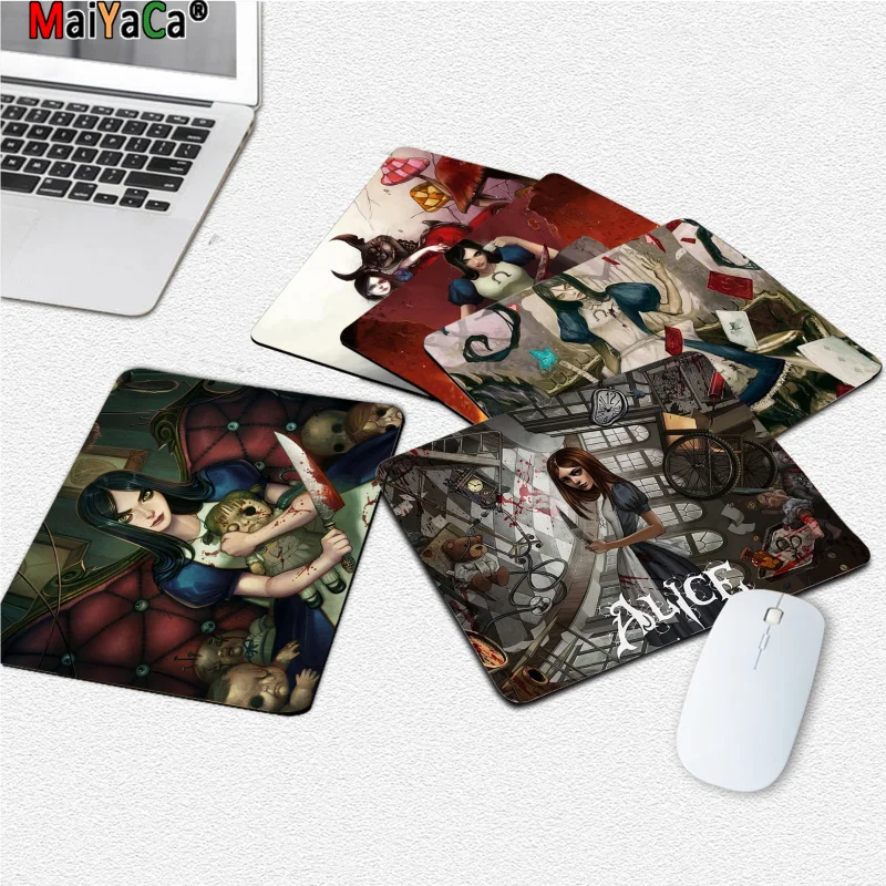 American Mcgees Alice 20x25cm Cartoon Anime Gaming Mouse Pad Keyboard ...