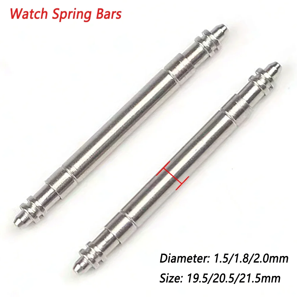 5pcs Big Fat Spring Bars 1.5/1.8/2.0mm Diameter Watch Band Pin for ...