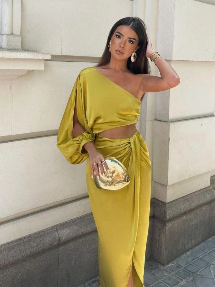 Women-Sexy-Cut-Out-Asymmetrical-Midi-Dress-Fashion-One-Shoulder ...