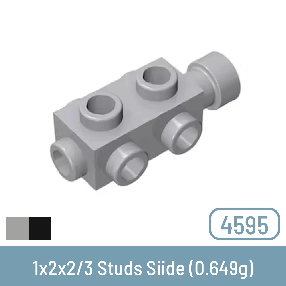 50 Pcs / Lot DIY Building Blocks 1x2x2/3 Studs Side Size Compatible ...