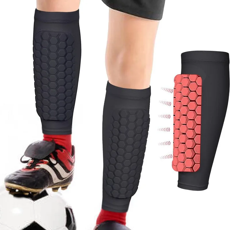 1-PC-Honeycomb-Soccer-Shin-Guards-Football-Shields-Sports-Legging ...
