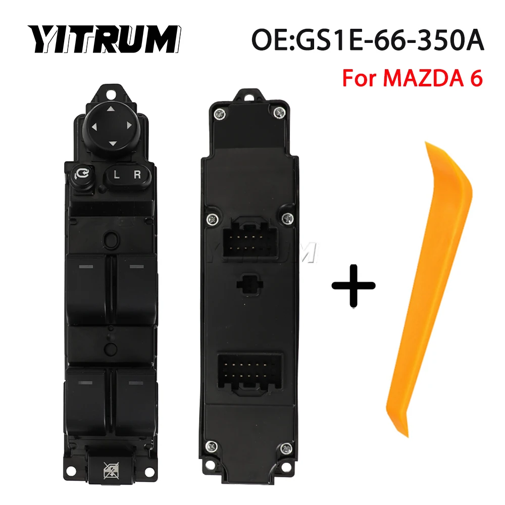 YITRUM Red/White backlight Power Window Switch 9+12Pins For Mazda 6 GH ...