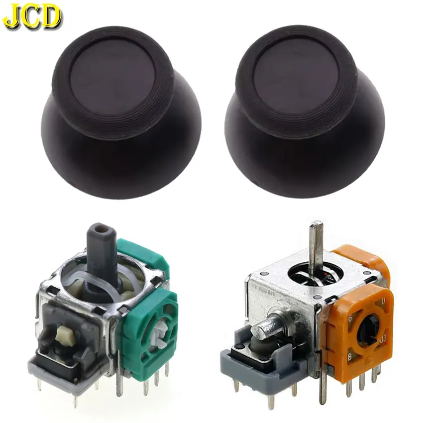 JCD-Joystick-analogique-3DS-noir-petit-trou-pi-ce-plus-lente-chapeau-b ...