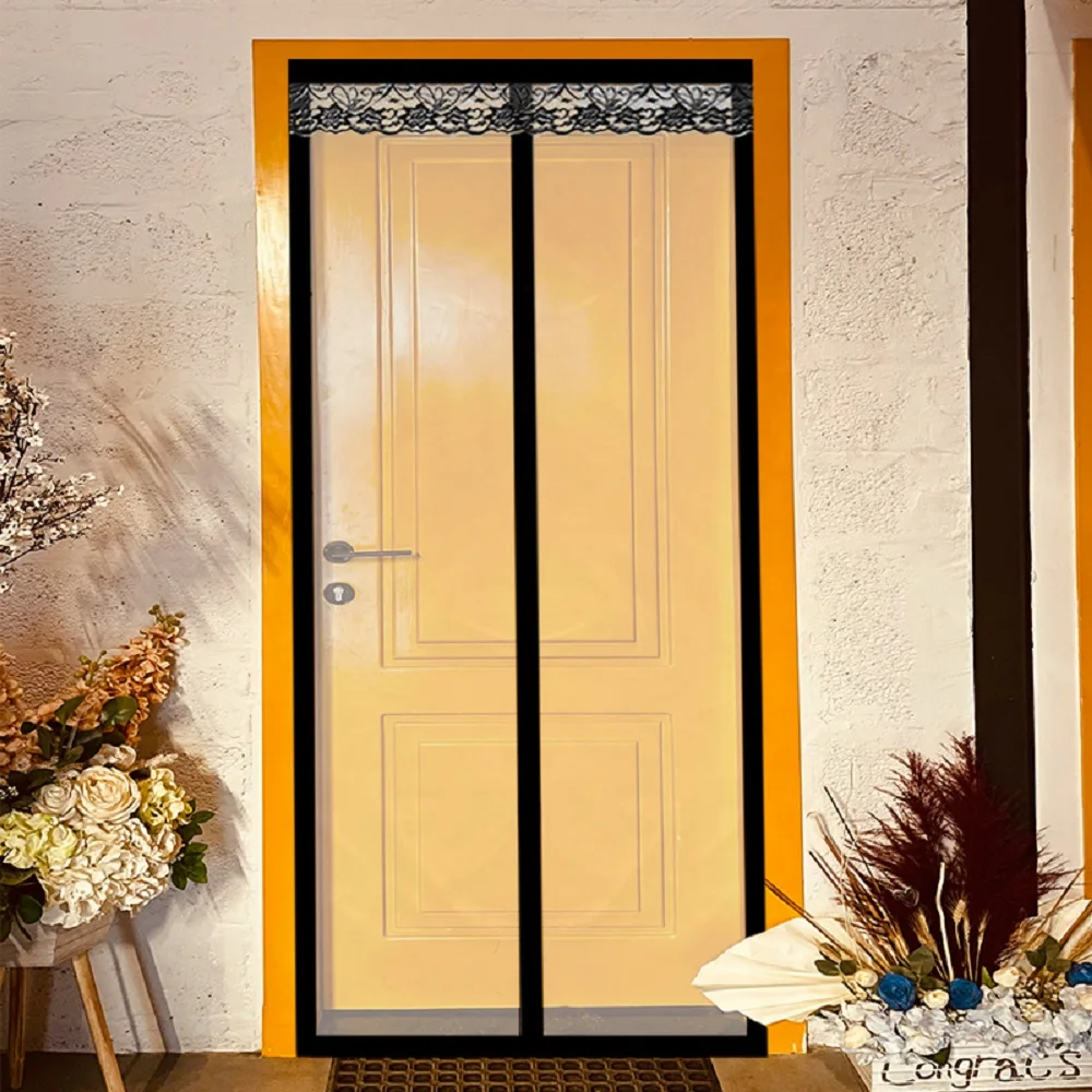 Insulated Door Curtain, Magnetic Thermal Door Cover Screen Door Self ...