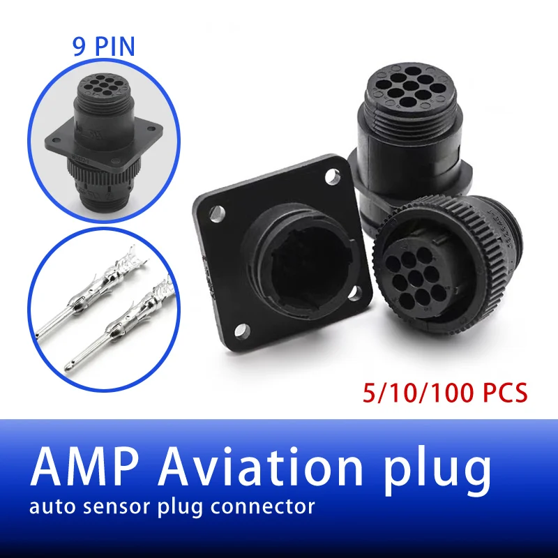 5-10-100-PCS-9Pin-AMP-TE-type-182649-1-206043-1-auto-sensor-plug ...