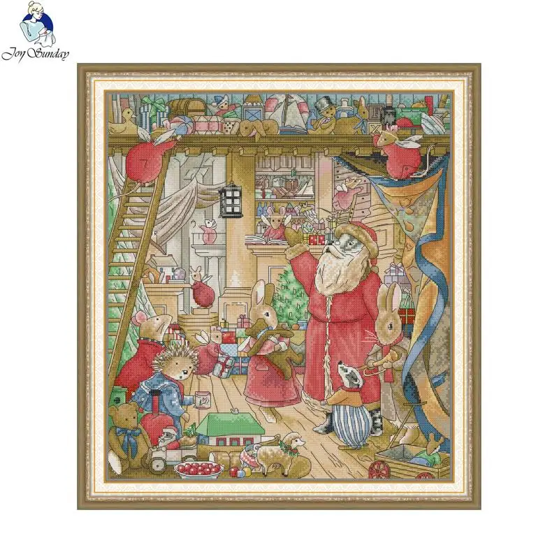 Joy-Sunday-The-Legend-of-Foxville-Animal-16ct-Cross-Stitch-DIY ...