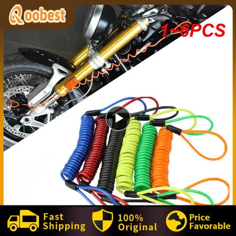 1-6PCS-120cm-Bike-Scooter-Lock-Rope-Motorcycle-Motorbike-Wheel-Disc ...