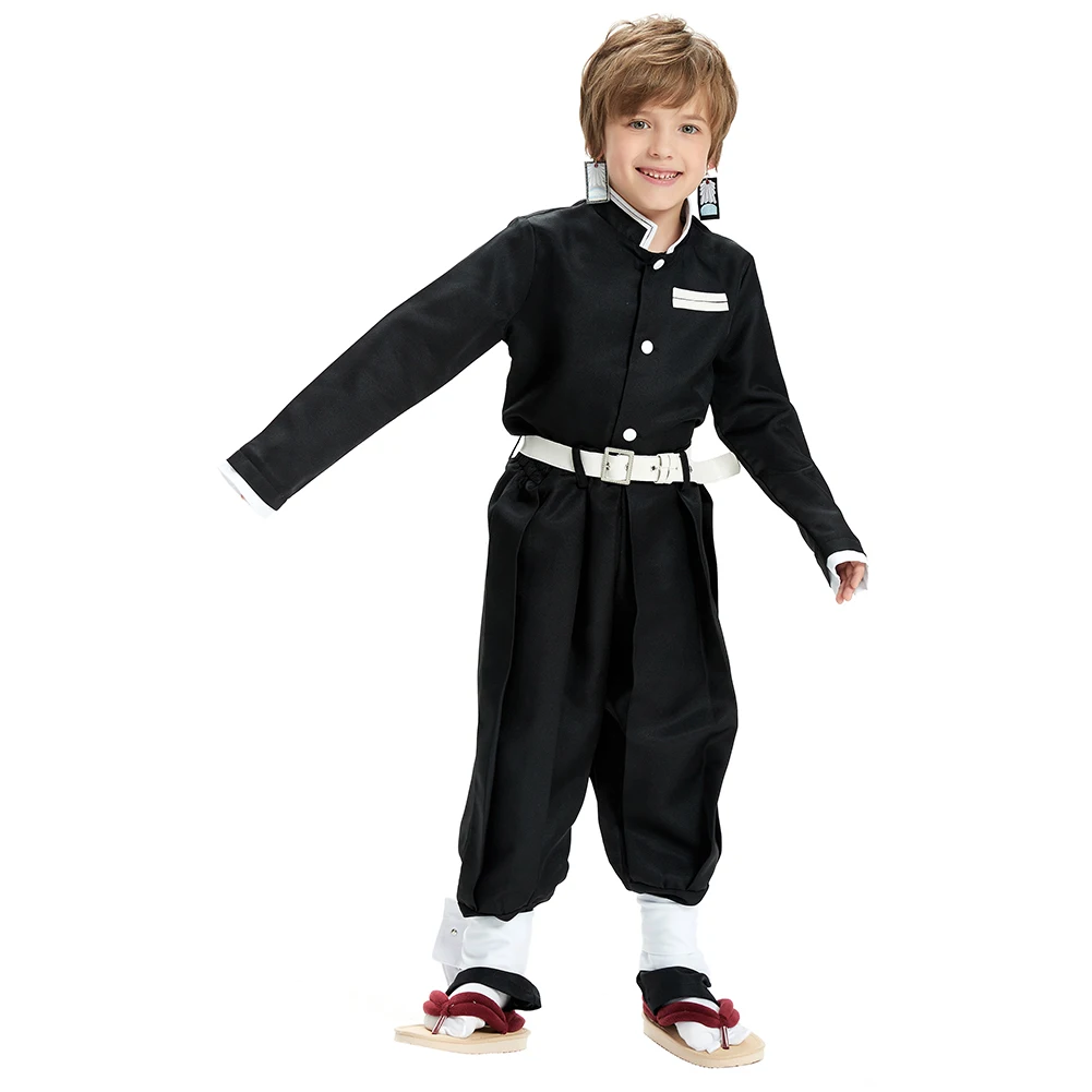 Anime Demon Slayer Kimetsu No Yaiba Kamado Tanjiro Cosplay Costume ...