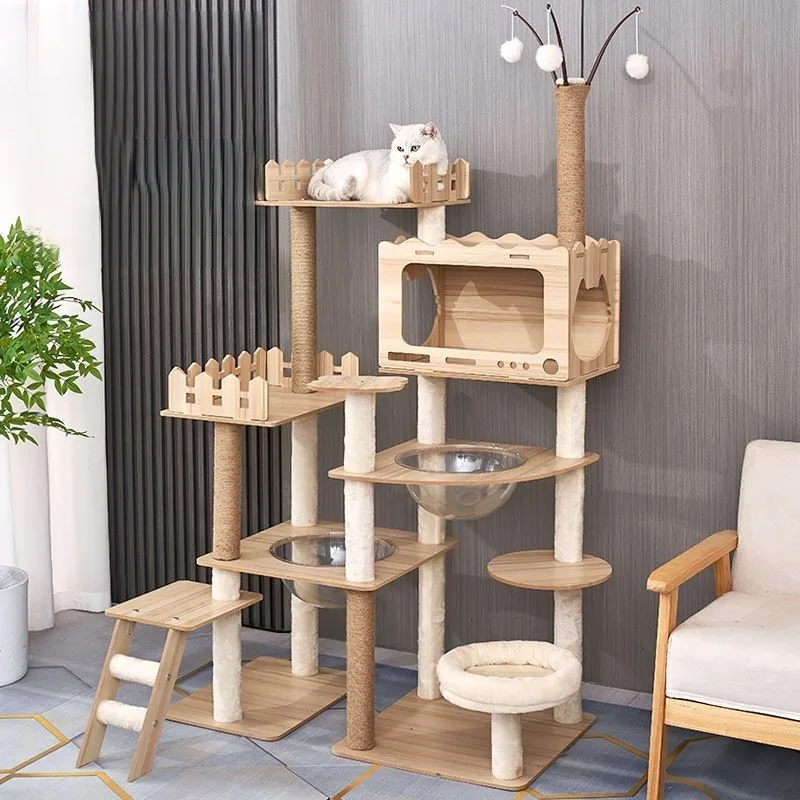 New Design Arrived Scraper Tree for Cats Luxury Wooden Post Playing ...