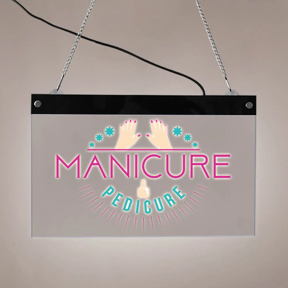 Manicure-Pedicure-Beauty-Studio-LED-Advertisement-Board-Lighting ...
