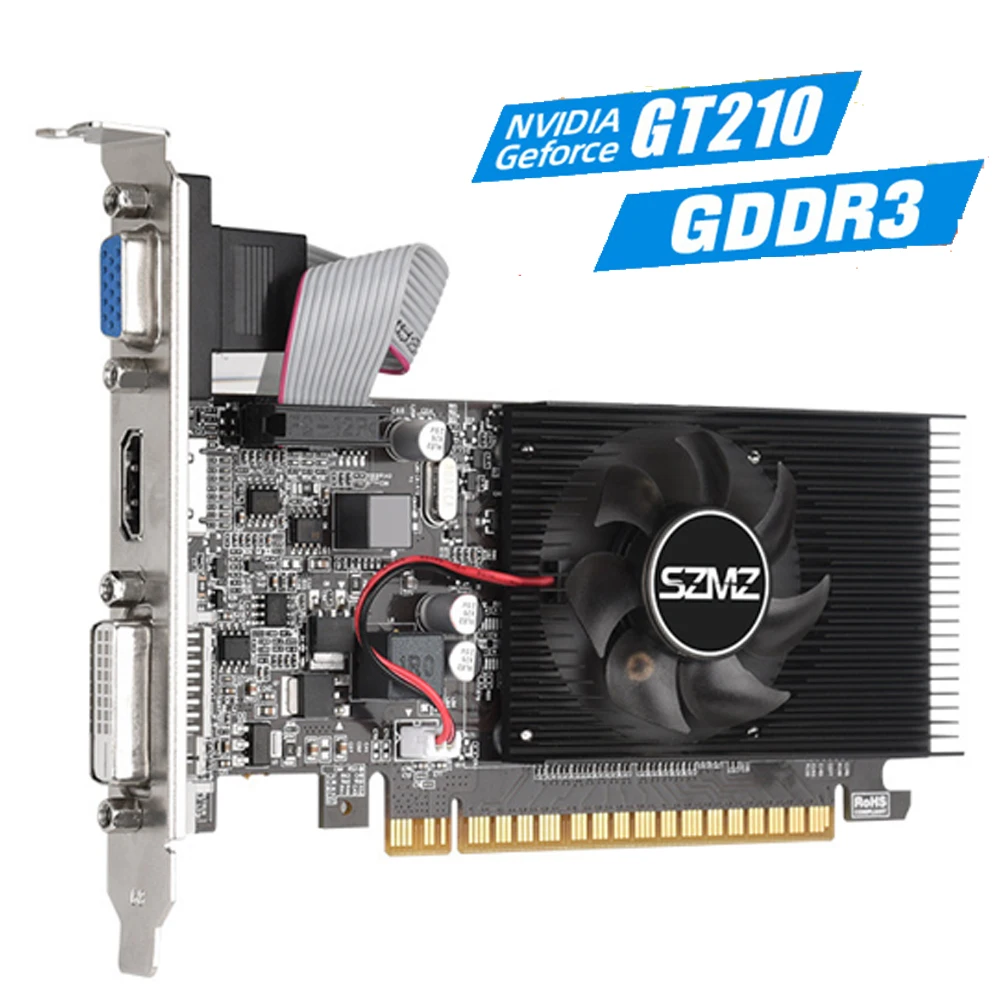 New GT210 Graphics Card 1GB 64Bit DDR3 64Bit Video Card PCI-E Pcie 2.0 ...