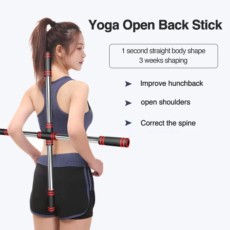NEW 2PCS 100cm Portable Detachable Beauty Back Yoga Stick ...