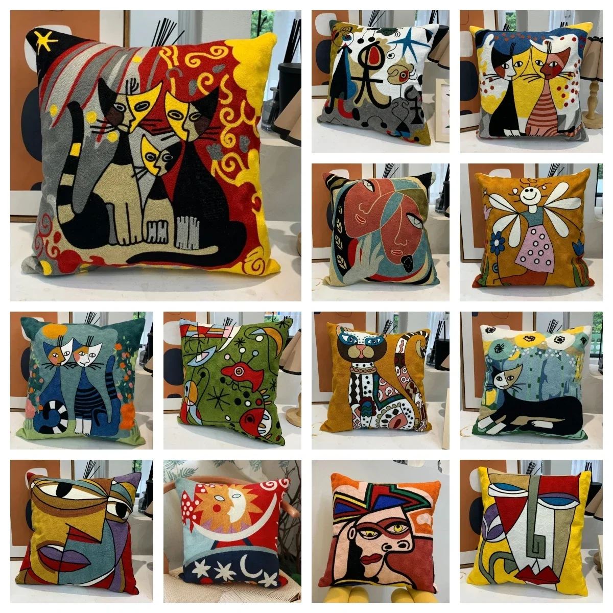 New-3D-Printed-Pillowcase-Picasso-Decorative-Throw-Pillow-Cover ...